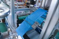 China disposable automatic plastic medical shoes cover making machine price for sale