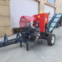 China 22t firewood processor hydraulic log splitter wood processor firewood processor machine for sale for sale