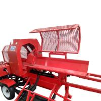 China fully automatic wood chipper machine log splitter hydraulic electric automatic remote split log splitter wood processor for sale