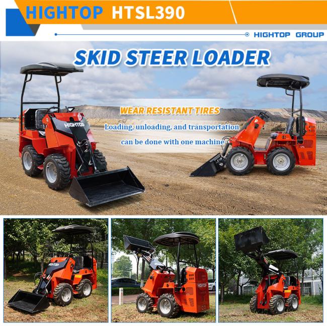 HTSL390 Skid Steer Loader front view