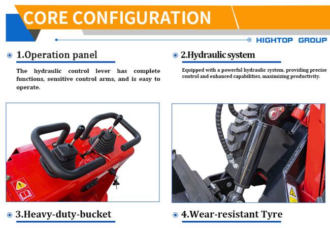 HTSL390 Skid Steer Loader operational view