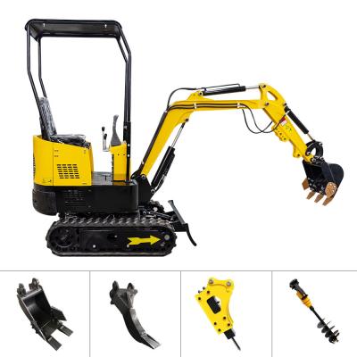 Cina Uso domestico di Mini Hydraulic Excavator EPA/EURO 5 del cingolo di HT10B 1000kg in vendita