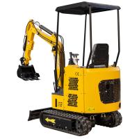 China 1500kg Small Crawler Excavator Full Hydraulic Pilot Compact Digging Machine for sale