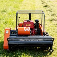 China HTM1200 Remote-Controlled Tracked Lawn Mower with a 1.2m Cutting Deck for sale