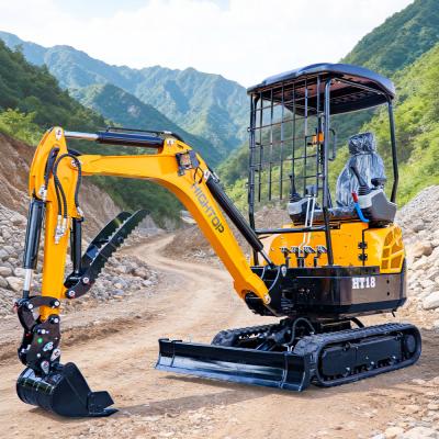 China HT-18 1.8-ton Weight Kubota Engine Mini Excavator for sale