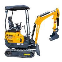 China HT18L Mini Excavator with Kubota Engine 2m Digging Depth Width for Compact Spaces for sale