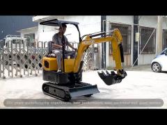 Super Power 1 Ton Mini Excavator Saving Energy Compact Small Digger Machine