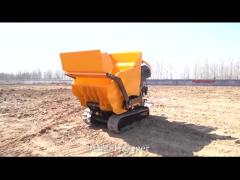 Trilha de borracha Mini Crawler Dumper 300kg 500kg 1000kg do único cilindro
