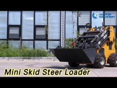 Small Crawler Mini Skid Steer Loader 23hp 2400mm Height For Landscaping