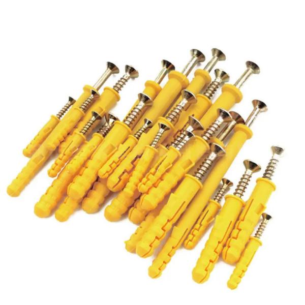 Quality Load Capacity Polypropylene Expanding Plastic Anchor With Mating Screw for sale