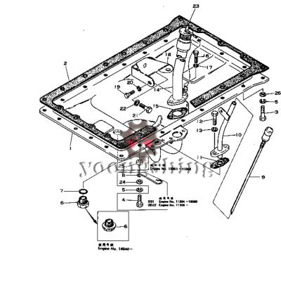 China 6130-21-5811 GASKET OIL PAN Suitable for Komatsu KMP BRAND Suitable Replacement for Komatsu 4D105-1 for sale