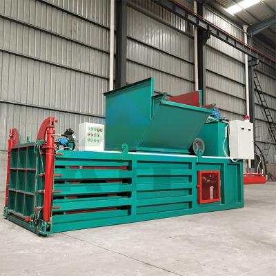 China Automatische werking Afval karton persbaler voor plastic flessen Kleding huisdieren blikken Te koop
