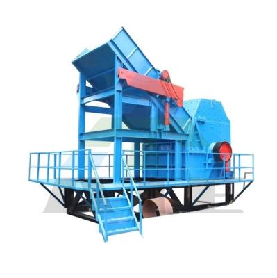 China Gemakkelijk te bedienen Persoonlijke industriële schroot blikbreker Twin Shaft Shredder Kracht kW 55 Te koop