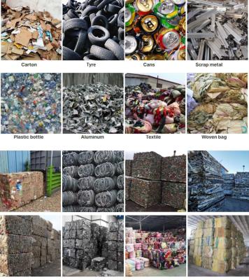 China Reciclagem de resíduos têxteis Máquina de embalagem hidráulica horizontal para compressão de garrafas à venda