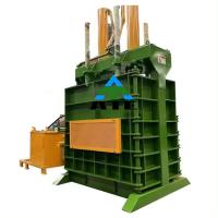 China Automatic Grade Automatic Vertical Hydraulic Rubber Tire Baler for Packaging for sale