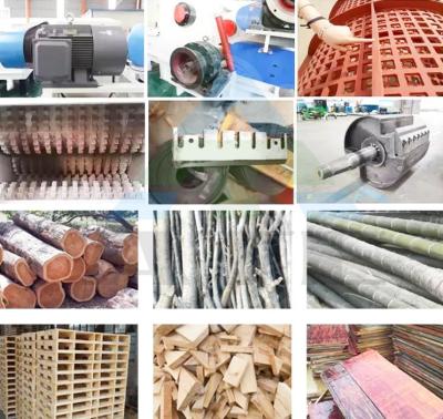 China CE Heavy Duty Wood Plank Branch Crush Machine Wood Chips Wood Crusher with 2-3t/h Capacity for sale