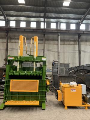 China Plastic Steel Belt Vertical Hydraulic Baler The Perfect Solution for Car Tire Baling for sale
