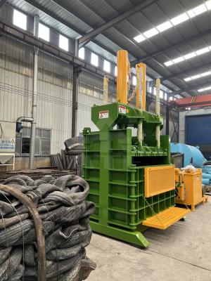 China 380V Car and Truck Tyre Tire Baler Machine Bag Vertical Packing Machine Plastic Waste Bottle Balers for sale