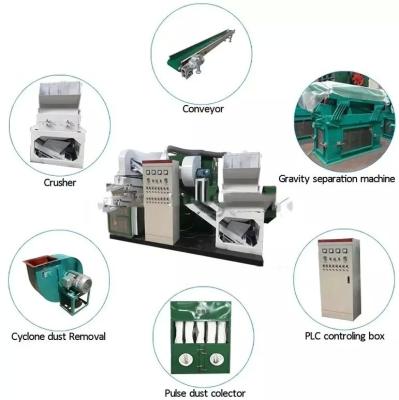 China Copper Plastic Machine Automatically Separates Copper Wire Granulator Cable Granulator for sale