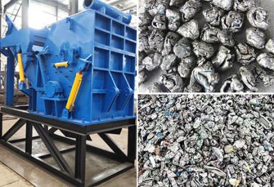 China Aluminum Can Twin Shaft Scrap Metal Shredders Crusher Machine with Plastic Shredder for sale