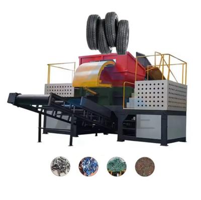China 380V/50HZ Voltage Radial Tire Shredder Machine for Plastic and Metal Waste Management for sale