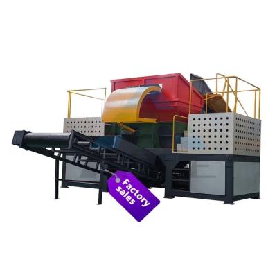 China Verbrander voor afval van kunststof Dubbele schacht-schroefmachine voor karton en metaal Te koop
