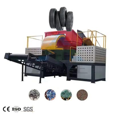 China Industriële gebruikte auto motorfiets banden recycling afval rubberbanden verplettermachine Te koop