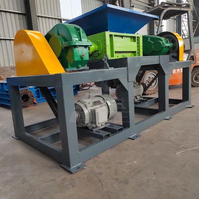 China Dubbele schacht-schroefmachine voor het recyclen van kartonnen dozen, plastic flessen en metaalschroot Te koop
