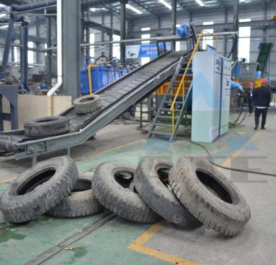 Cina Equipaggiamento di riciclaggio di pneumatici per autocarri ad alta produttività personalizzabile con frantumatore di pneumatici in gomma in vendita