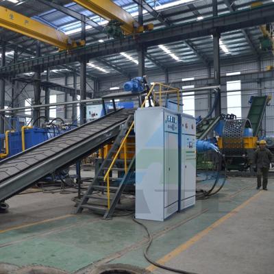 Cina Equipaggiamento di riciclaggio di pneumatici per autocarri ad alta produttività personalizzabile con frantumatore di pneumatici in gomma in vendita
