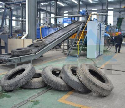 China Kautschuk-Recyclingindustrie Automatische Reifenrecyclingmaschine für Gummipulver mit hoher Leistung zu verkaufen