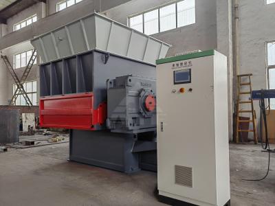 China Afbeelding van de klant Eénastig gebruikte plastic versnippermachine voor stofrecycling Te koop