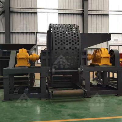 中国 簡単な操作 重荷トラックタイヤ ダブルシャフト 紙 タイヤ リサイクル 機械 シャッター 販売のため