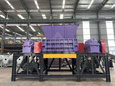 China 2000 Double Shaft Shredder for Aluminum Cans Scrap Metal Rubber PVC Plastic Bottles for sale