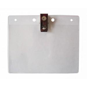 China Clear Vinyl Badge Holder with Badge Clip for sale
