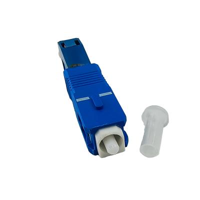 China Optical Converter UPC Single Mode Fiber Optic Hybrid Adapter SC Male to LC Female for sale