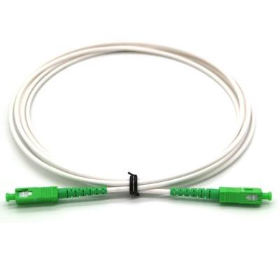 China cabos de remendo 3.0mm brancos da fibra do cabo de 2.0mm, fibra ótica Patchcord de G652D à venda