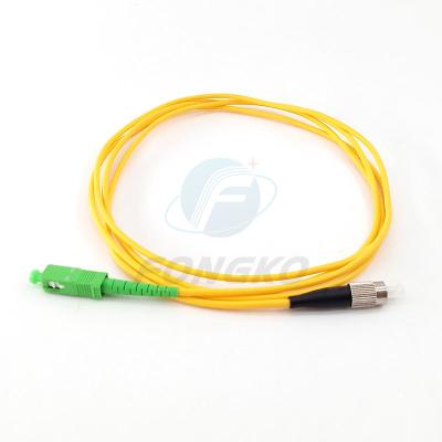 China G652D Optical Fiber Jumper SC APC FC , 2mm 3mm 1m 2m 3m Optic Patch Cord for sale