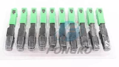 China Fiber Optic For FTTH SC APC Connectors , Fast Fiber Cable Connector for sale