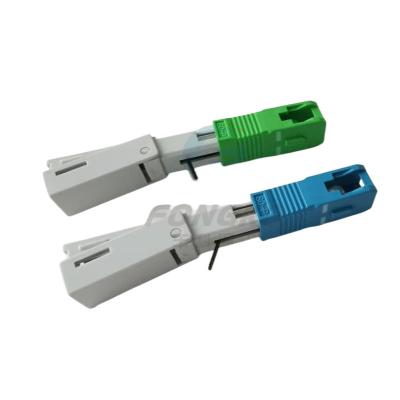 China Single Mode Fiber Optic Mechanical Connector , SC APC Fiber Optic Fast Connector for sale