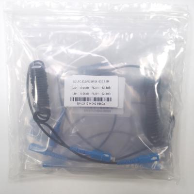 Cina SC / UPC - SC / UPC 0.9mm Cordone di patch in fibra ottica Simplex Singlemode in vendita