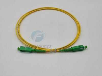 China SC/APC To SC/APC Fiber Optic Patch Cord MM SM Simplex 9/125 G652D G657A Optical Cable for sale