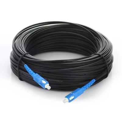 China SC UPC APC Fiber Optic Patch Cord SM Simplex G652D G657A Optical Drop Cable for sale