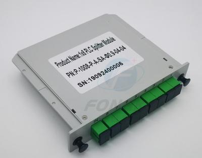 China 1*8 1*16 1*32 SC APC Fiber Optic PLC Splitter LGX FTTH Optical PLC Splitter for sale