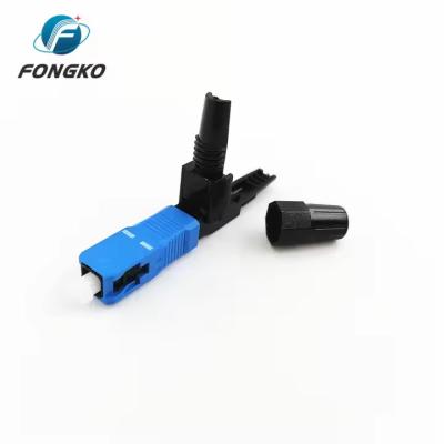 China SC UPC APC PC SM Modo Único 55mm Conector Adaptador de Fibra Óptica Conector Rápido for sale