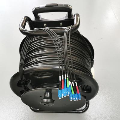 China FONGKO Optical Cable Winding Reel Portable Field Optical Fiber Jumper Winding Car Pull Rod Mobile Cable Winding Reel for sale