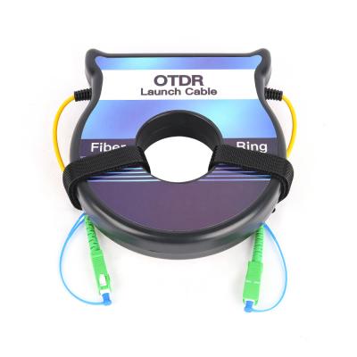 China FONGKO OTDR Launch Cable 150M 300M 500M 1000M 1KM Optical Fiber Extension SM MM Fiber Optic Cable Reel OTDR Launch Cable Ring for sale