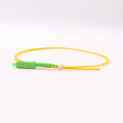 China Fiber Jumper Fiber Optic Pigtails SC/APC G652D Single Mode LSZH 1M Simplex 2.0mm Fiber Optic Pigtails for sale