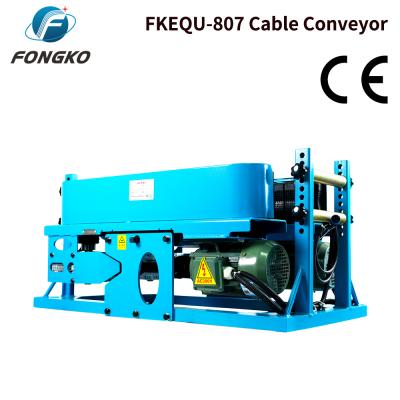 China FONGKO FKEQU-807 Electric Cable Pulling Machine Rubber Track Cable Conveyor for Power Cable Optical Cable Laying for sale