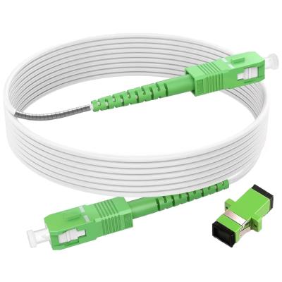 China FONGKO 3m SC/APC Fiber Optic Internet Cable Armored Fiber Patch Cable OS2 Single Mode Fiber Optical Patch Cord for sale